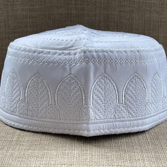 Accessories | Muslim Hat Round White Cap Topi Religious Toopi Hat New ...